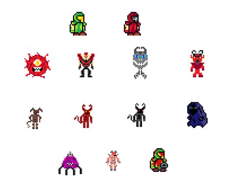 Retro Front View Nes Style Doom Style Monster Sprites By Lazyspar7an Retro Front View Nes Style Doom Style Monster Sprites By Lazyspar7an