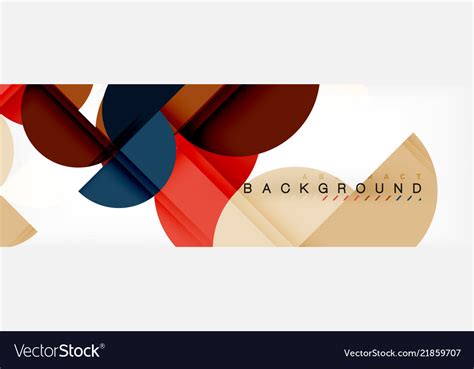 Modern Geometrical Abstract Background Circles Vector Image