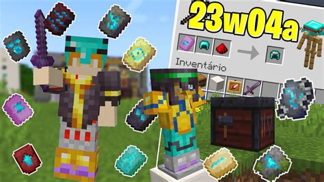 Agora Da Para Customizar Armaduras No Minecraft 120 😲 Snapshot 23w04a