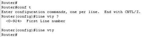 Set Password On All Vty Lines