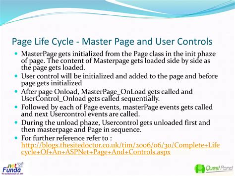 Aspnet Page Life Cycle Pptx