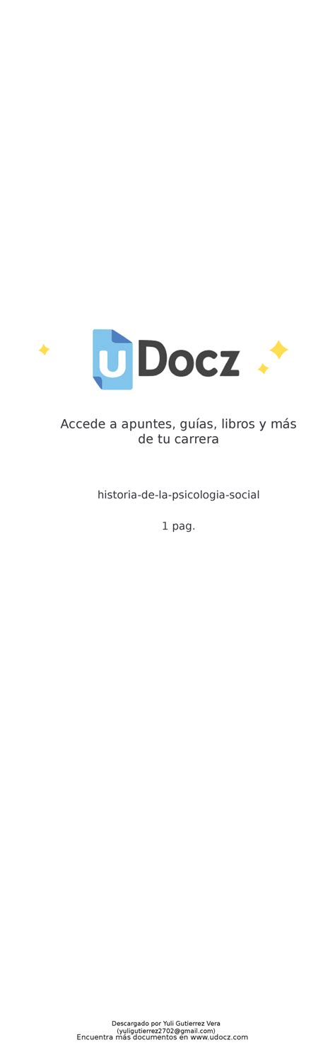 Historia De La Psicologia Social 310159 Downloable 3073079 Accede A