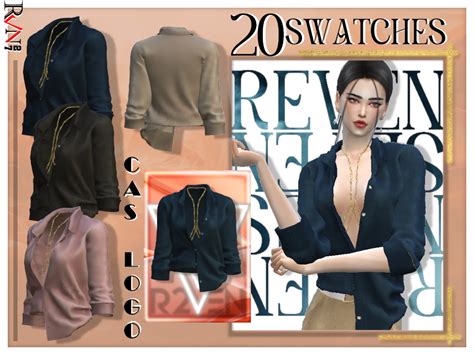 Roll Up Sleeves Open Shirt With Body Chain Accessory Gallery The