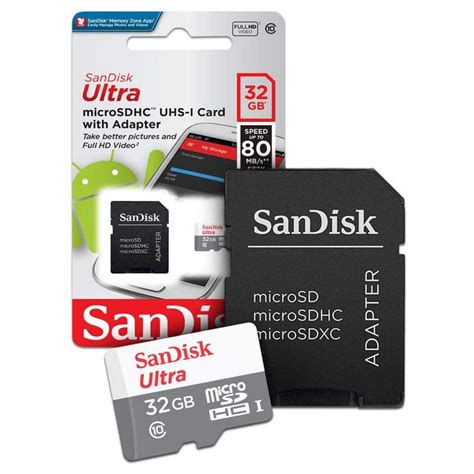 Sandisk Ultra Microsdhc 32gb Uhs I Clase 10 Adaptador Sd