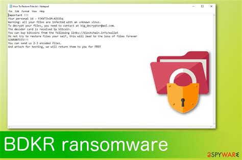 Remove BDKR Ransomware Removal Guide Decryption Steps Included