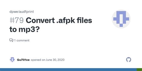 Convert Afpk Files To Mp3 · Issue 79 · Dpweaudfprint · Github