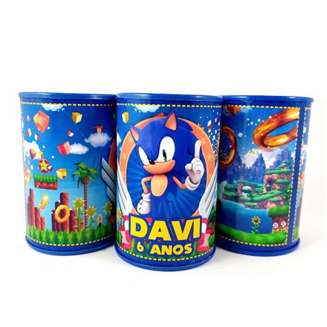 Cofrinhos Personalizado Sonic Elo7 Produtos Especiais