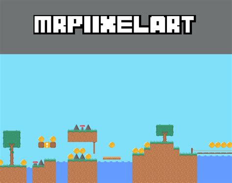 Platformer Tileset Extras Grass World By Mrpiixelart