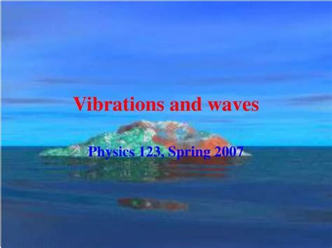 PPT Vibrations And Waves PowerPoint Presentation Free Download ID