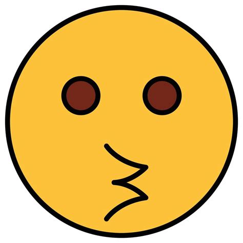 Icono De Contorno De Color Relleno Para Cara Emoji 18882524 Vector En