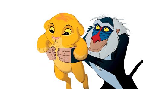 Rafiki Holds Simba By Dracoawesomeness On Deviantart