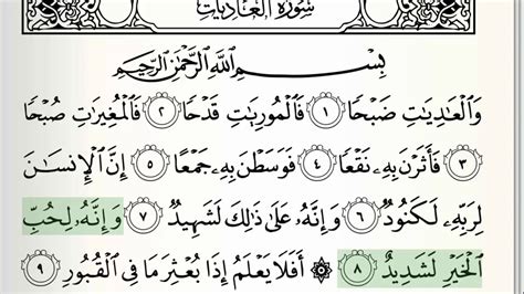 Surah 100 Al Adiyat Accurate Tajweed Recitation Of Quran