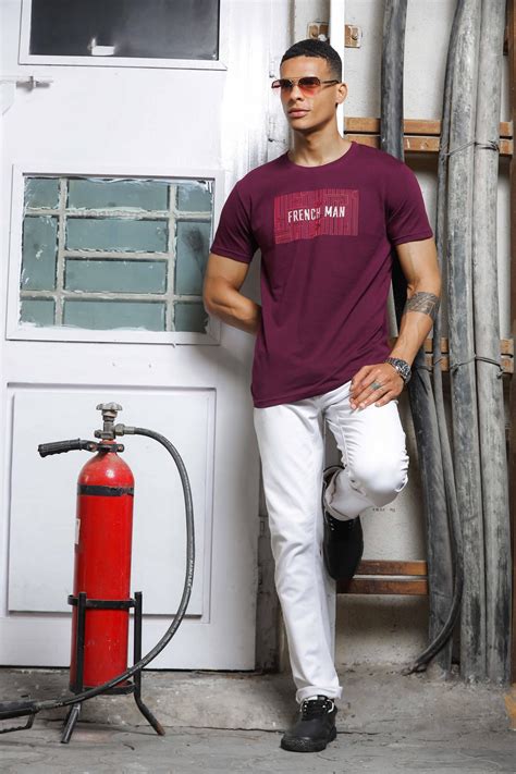 Buy Cool Red Printed T Shirt For Men At Great Price