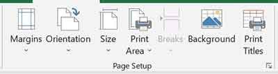 MS Excel Page Layout Tab And Its Functions In Hindi