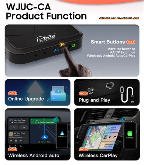Wireless Carplay Android Auto Adapter Factory Wired Convert Wireless Carplay Android Auto Plug