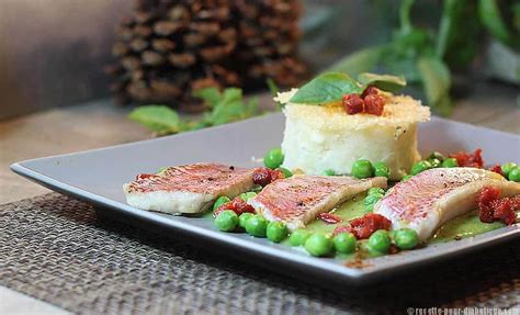 Filets De Rougets Aux Petits Pois