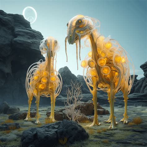 Lifeforms Based On Different Chemical Elements R Midjourney