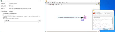 error 363507 labview could not verify the authenticity of the server