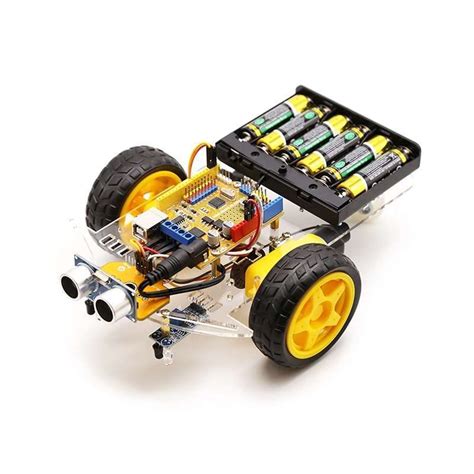 Smart Robot Motor Car Kit Avoidance Tracking WD Ultrasonic IR Remote For Arduino Diy Kit