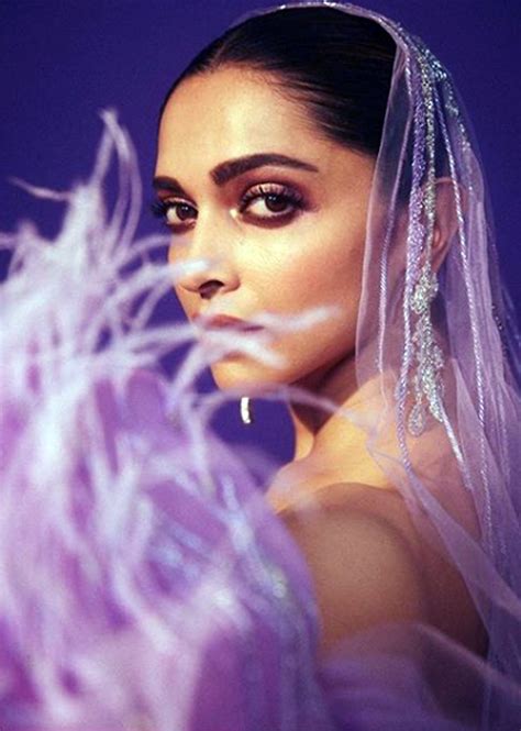 Deepika Padukone Stuns Everyone In Purple Dress With Feathers And Veil