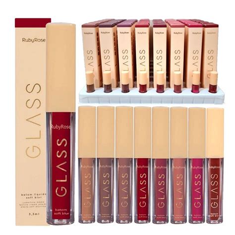 Ruby Rose Batom Liquido Glass Soft Blur Hb579 48 Und