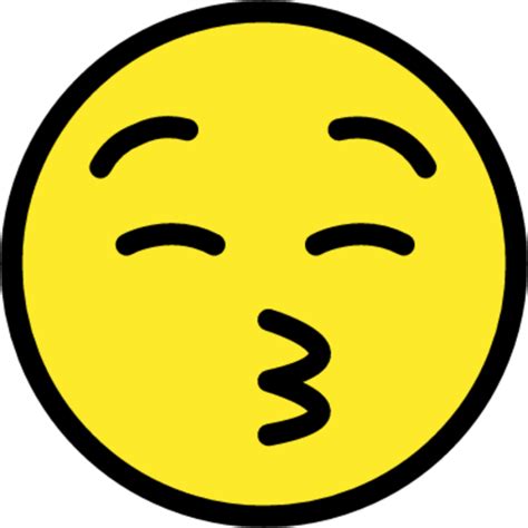 Kissing Face With Closed Eyes Emoji Emoji Faces Emoji Stuffed Kiss