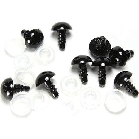 Amigurumi Black Screw 6mm Security Lock Eye 50 Pai Grandado