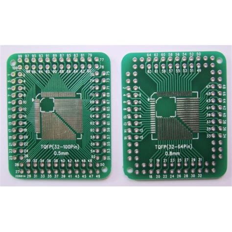 SMD FQFP TQFP LQFP Pins To DIP Adapter PCB Board