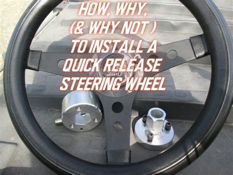 How To Install A Quick Release Steering Wheel At Leon Hendricks Blog
