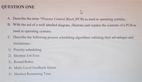 Solved A Explain Five Objectives Of Input Output Io