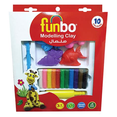 Buy Funbo Modelling Clay And Mould Multicolor 125g Fo Mc 150 10 4s 10