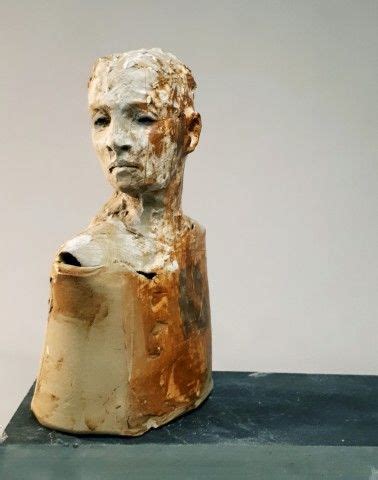 Sharon Griffin Faun In The Woods Ceramic Sculpture Figurative