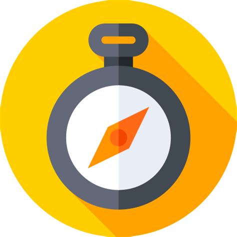 Compass Flat Circular Flat Icon