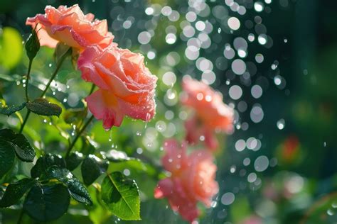 Watering Rose Garden Outdoors Nature Free Photo Rawpixel