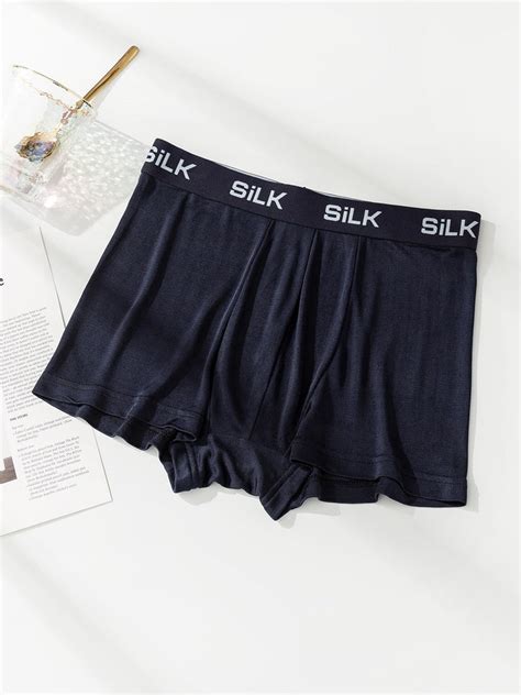 Silksilky Breathable Silk Boxer Brief 3pcs Mens Brief Underwear Silksilky