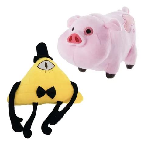 Pack 2 Peluches Gravity Falls Piramide Bill Cipher Y Cerdo Cuotas Sin Interés