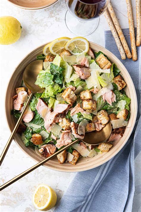 Salmon Caesar Salad Superman Cooks