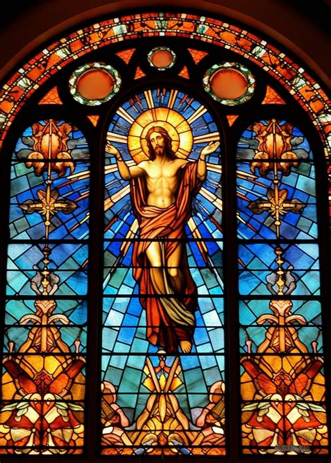 Jesus Christ Stained Glass Risen Christian Midjourney Art Artofit
