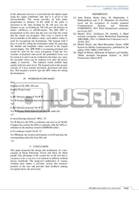 Gps And Gsm Based Voice Alert System For Blind Person