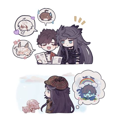Sandalphon Belial Lucilius Michael And Sariel Granblue Fantasy Drawn By Schw Iss B Danbooru
