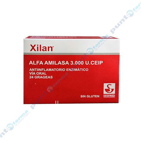 Xilan Alfa Amilasa 3000 Caja De 24 Grageas Punto Farma