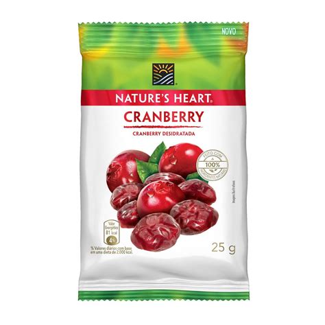 Snack Natures Heart Cranberry Desidratada 25g Pão De Açúcar