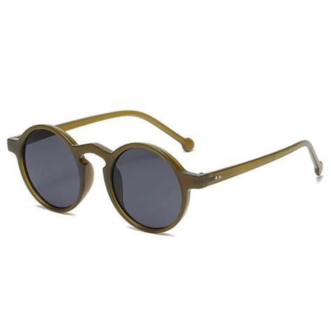 Round Retro Sunglasses Silk And Cotton