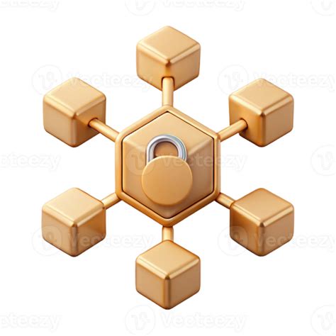 Secure Network Connectivity A 3d Illustration Of A Network With A Lock