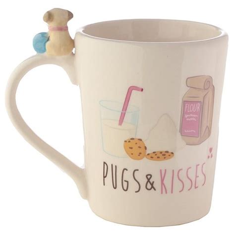 Mug Pug And Cookies Holuna Puckator Pugs And Kisses Pugs Mugs
