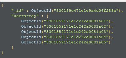 Database Design Mongodb Fetch Values Of Objectid Array Stack Overflow