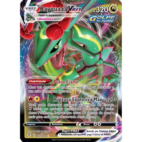 Booster Espada E Escudo Ceus Em Evolucao Rayquaza Copag Da Amazonia