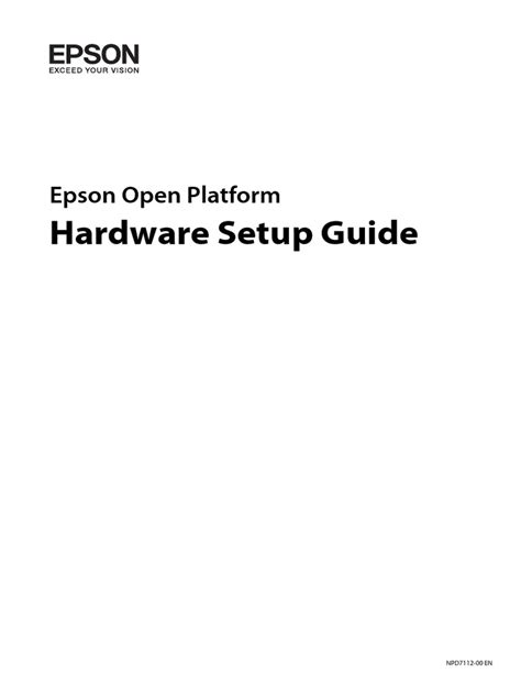Eop Hardware Setup Guide Npd7112 00 En Pdf Computer Hardware