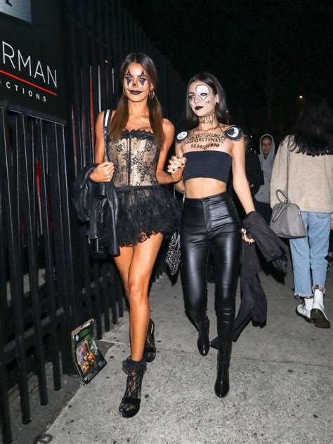 Victoria Justice And Madison Reed Outside Just Jareds Halloween