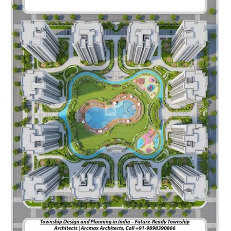 Modern Township Architecture Plan Sustainable Township Design India